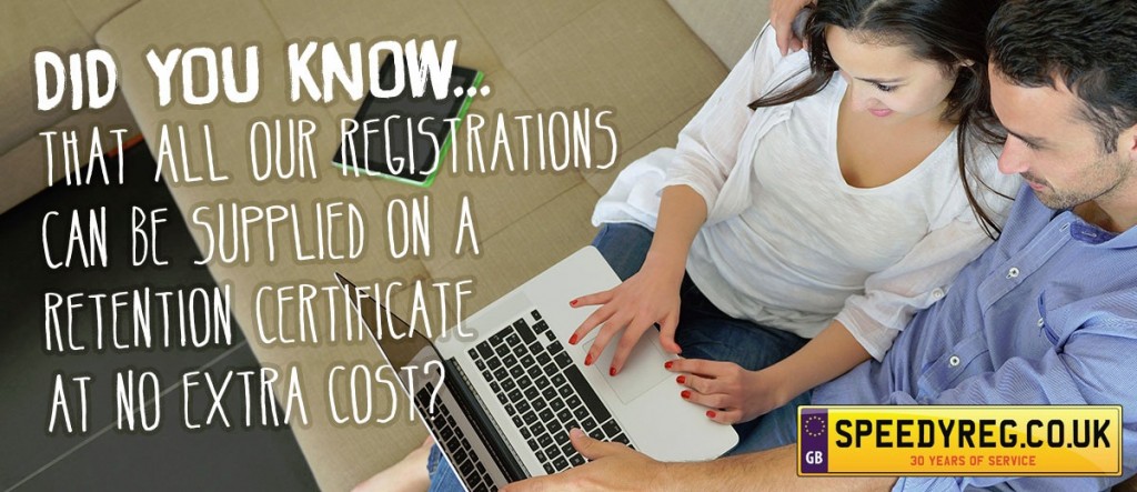 Our registrations supplied on a Retention Certificate?