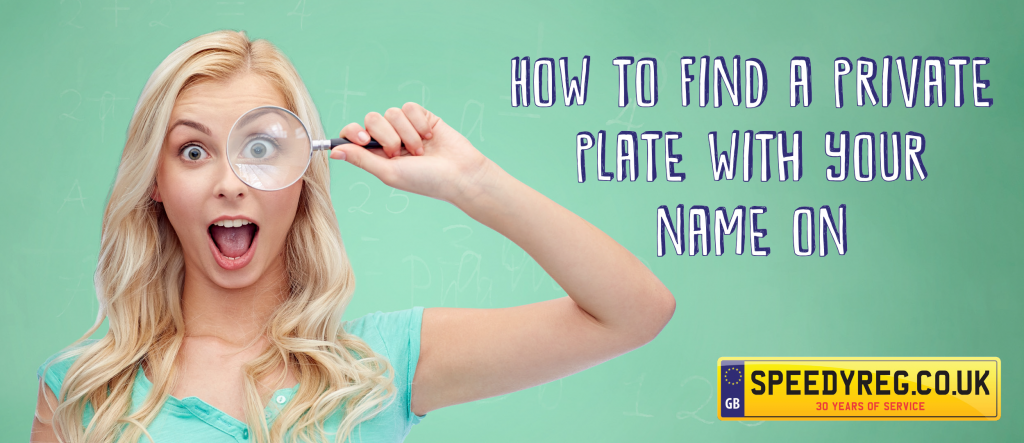 How To Find A Private Plate With Your Name On