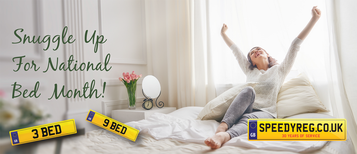 National Bed Month (March) | Celebrate with BED Number Plates!