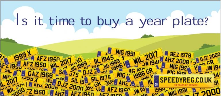 Year Number Plate | Commemorative Number Plates | Weddings, DOB