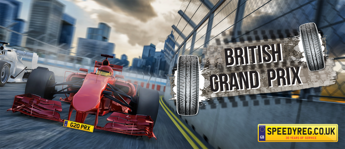 The British Grand Prix Race | Search for your own personalised F1 plate
