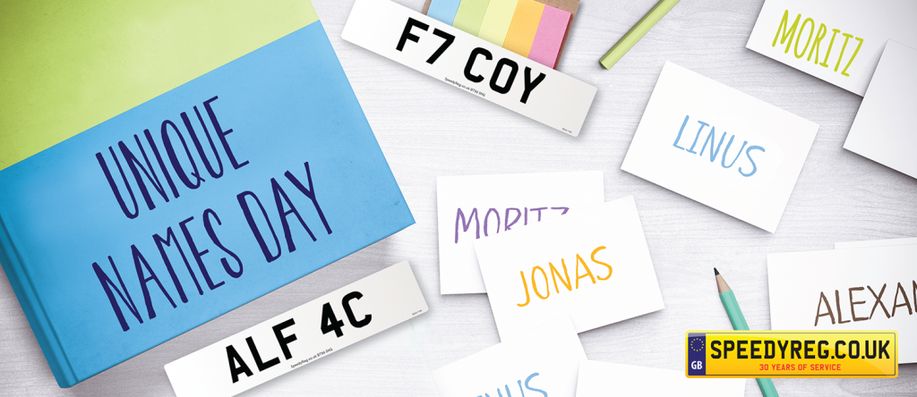 Unique Names Day | Name Number Plates | Personalised & Private Plates