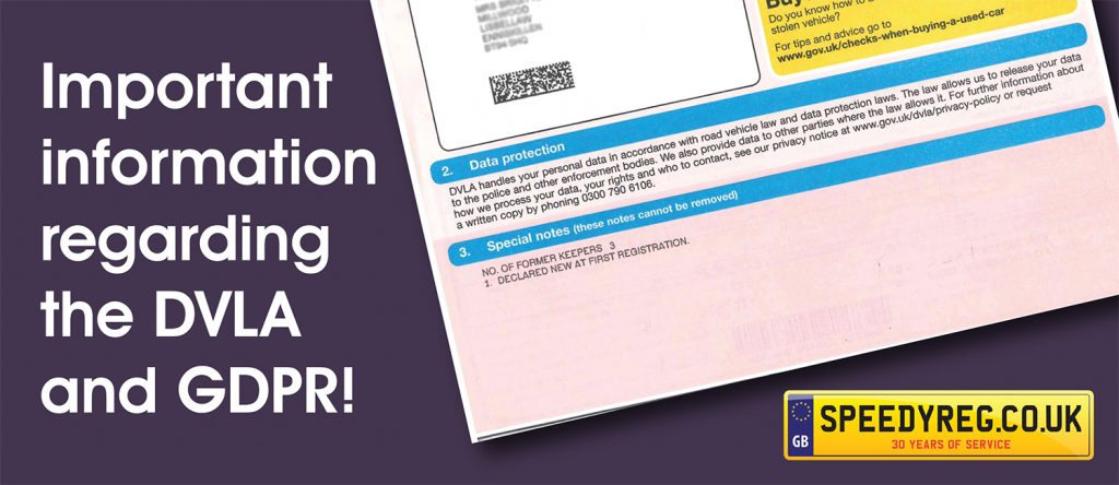 DVLA & GDPR | Important Info | Changes to Vehicle Log Book (V5C)