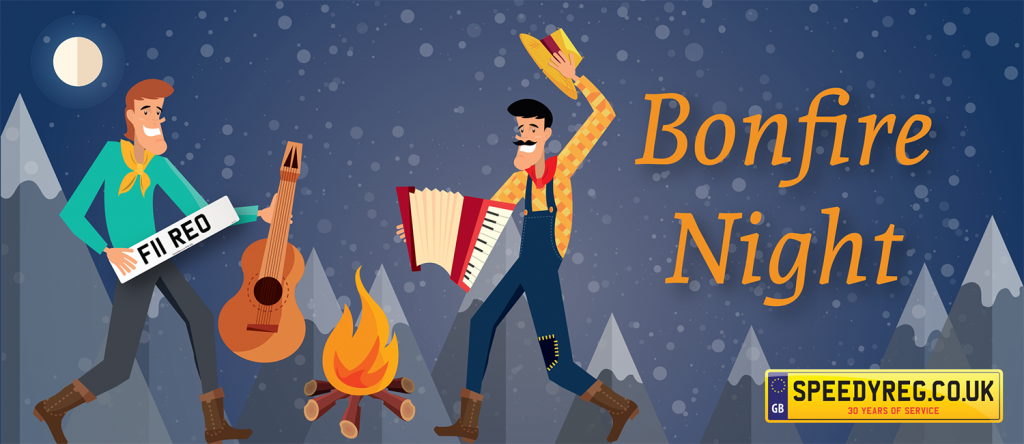 Guy Fawkes Night - 5th Nov | Bonfire Night | GUY Number Plates