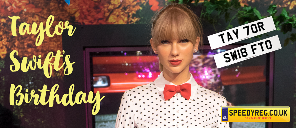 Taylor Swift Number Plates | Personalised Popstar Plates