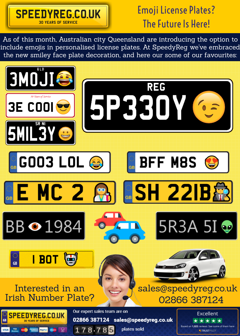 Emoji Number Plates | Australia brings in Emojis for Private Plates