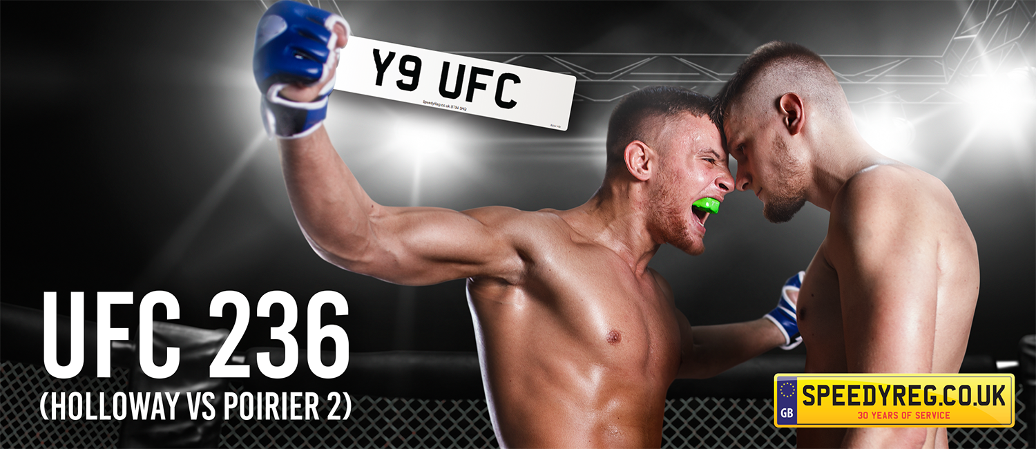 UFC 236 - Holloway vs Poirier 2 | UFC Private Number Plates