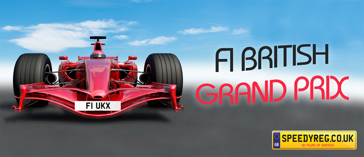 British Grand Prix at Silverstone | Formula 1 Number Plates