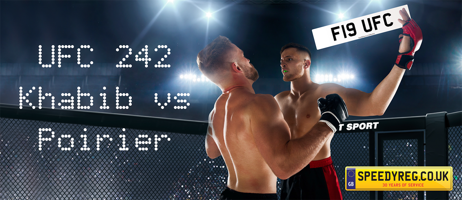 UFC 242 Khabib vs Poirier | Private Number Plates for MMA Fans