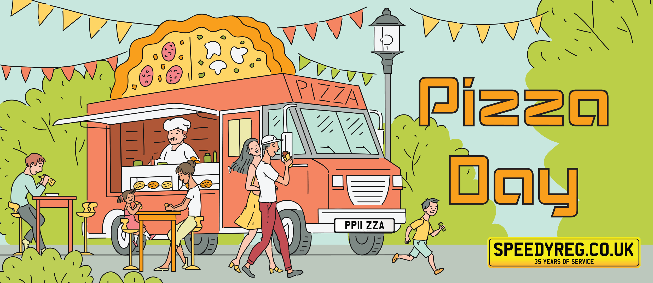 National Pizza Day - 9th Feb | Pizza Number Plates & Pizza Facts