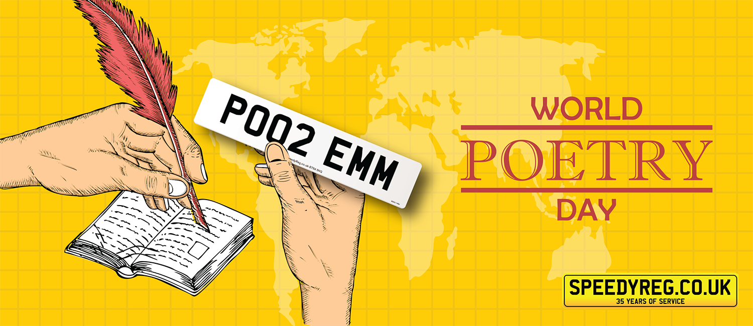 World Poetry Day | Literature & Poetry Inspired Number Plates