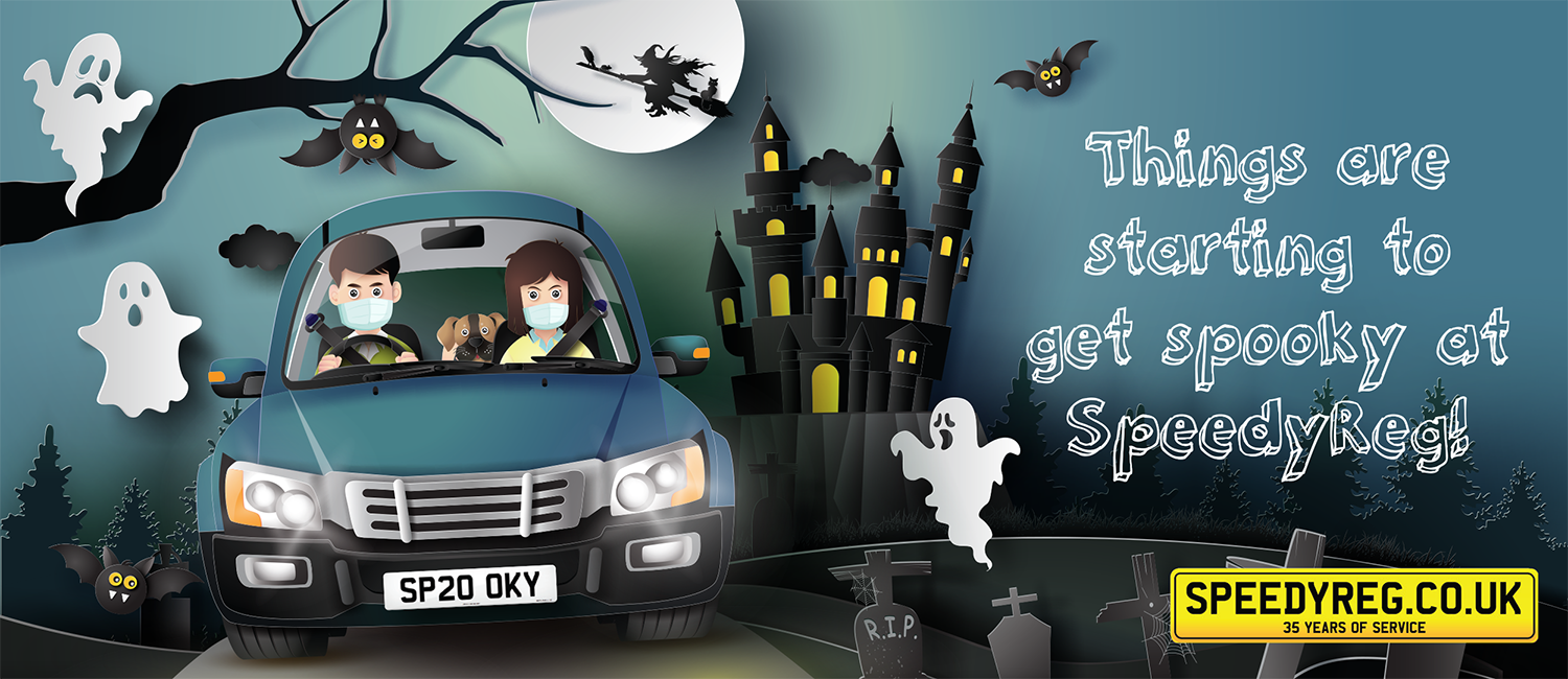 Spooky Number Plates - Private Plate Ideas for Halloween 2020